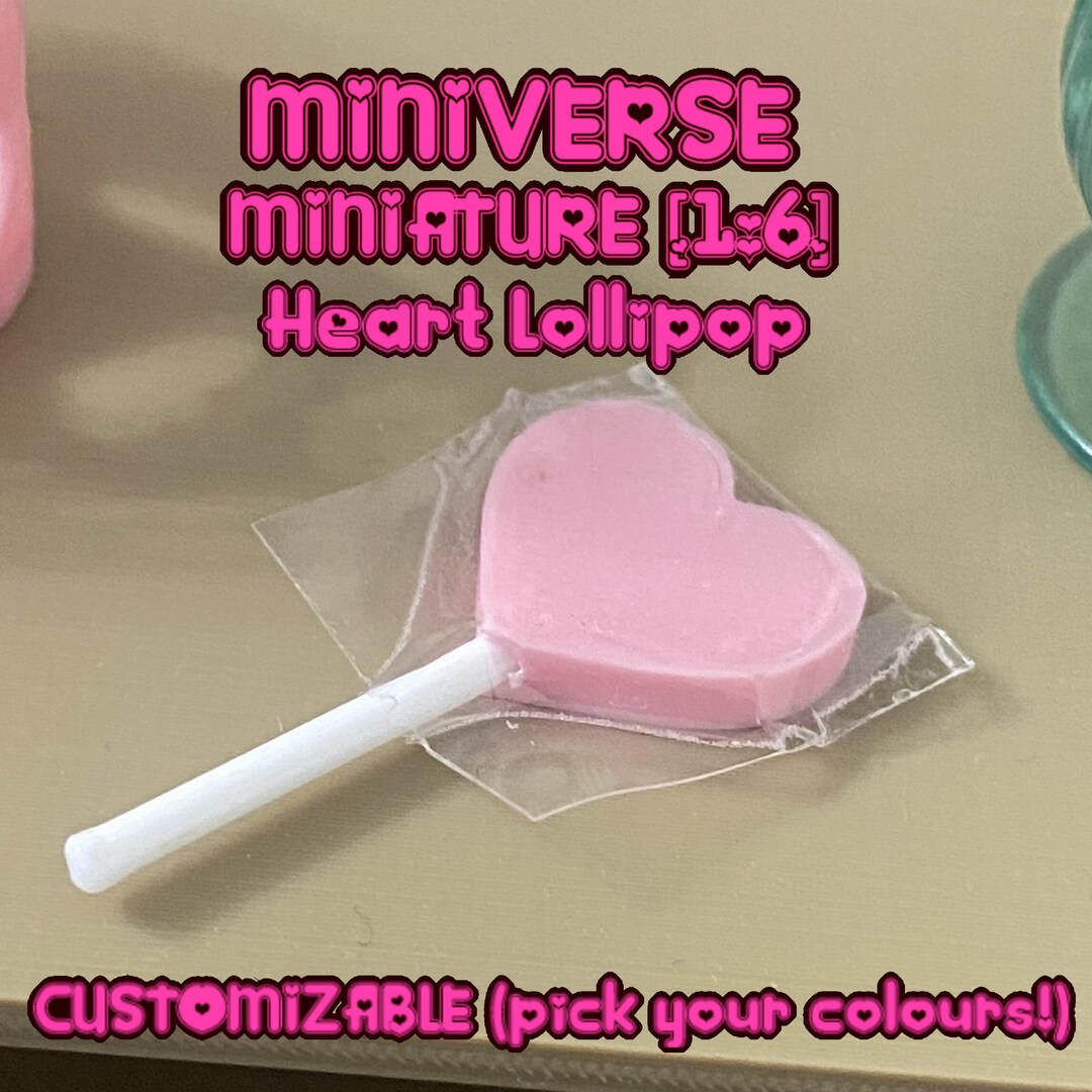 Heart Lollipop 1:6 Scale miniverse Mini Kitchen 3D Printed Miniature ...
