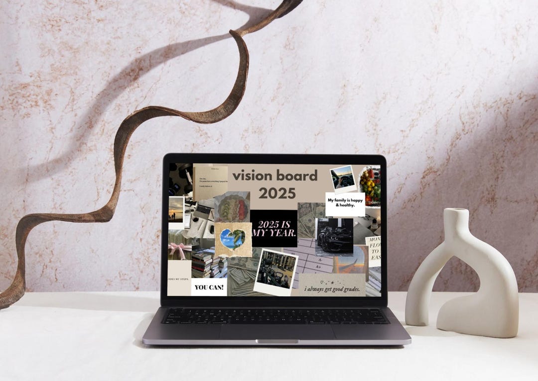 Editable Vision Board for 2025 to Print - Etsy
