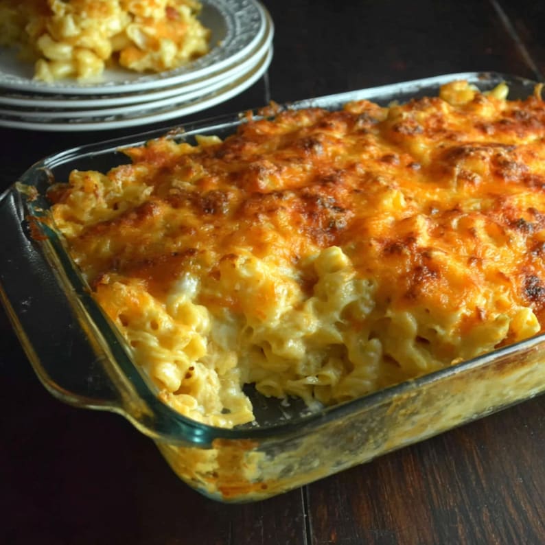 Baked Macaroni and Cheese Recipe Print Out: Easy Family Meal (PDF ...