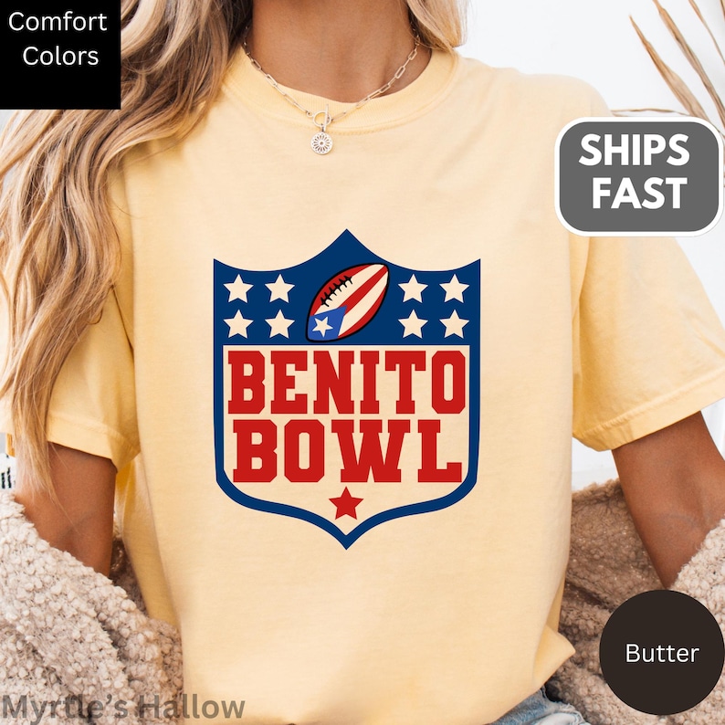 Benito Bowl Tshirt, 2026 Game Day, Super Football Sunday, Comfort ...