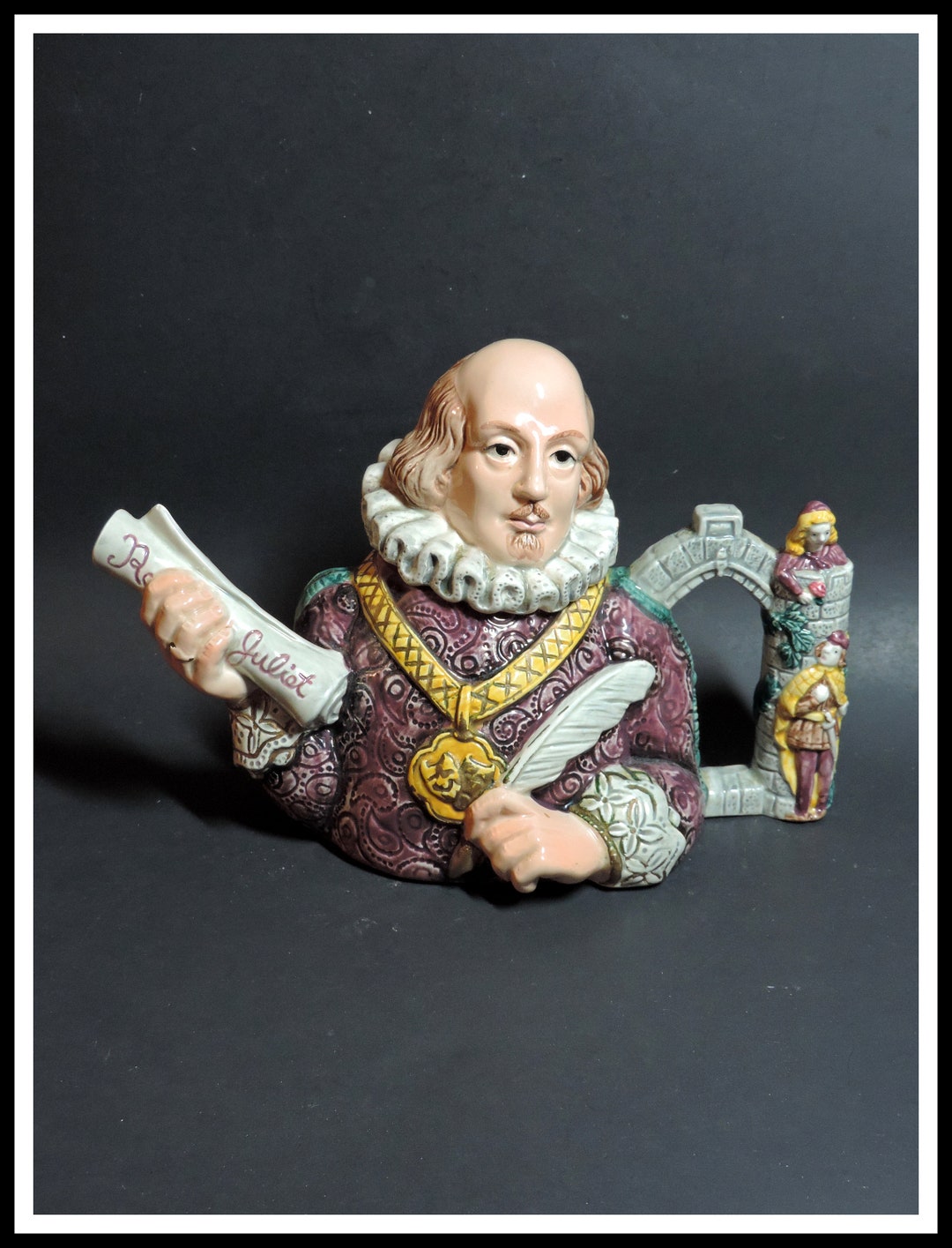 William Shakespeare, Bard and Playwright Teapot by Fitz and Floyd ...