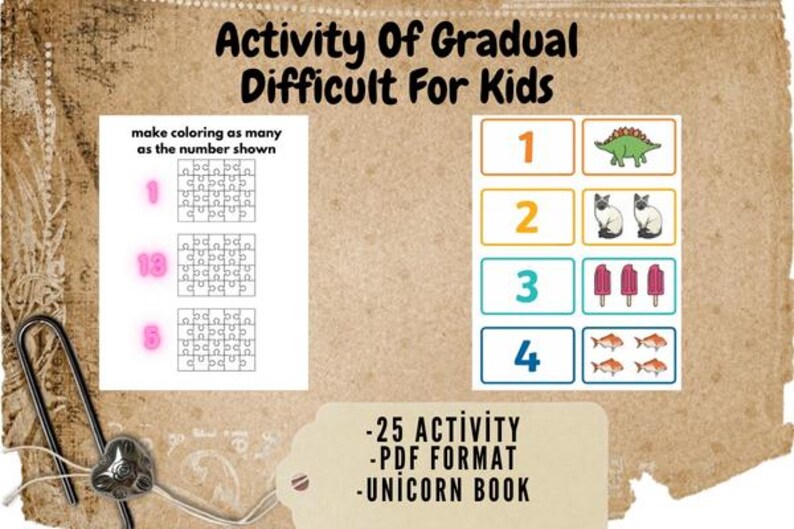 Learning Numbers Book,printable Kids Activities,preschool Education ...