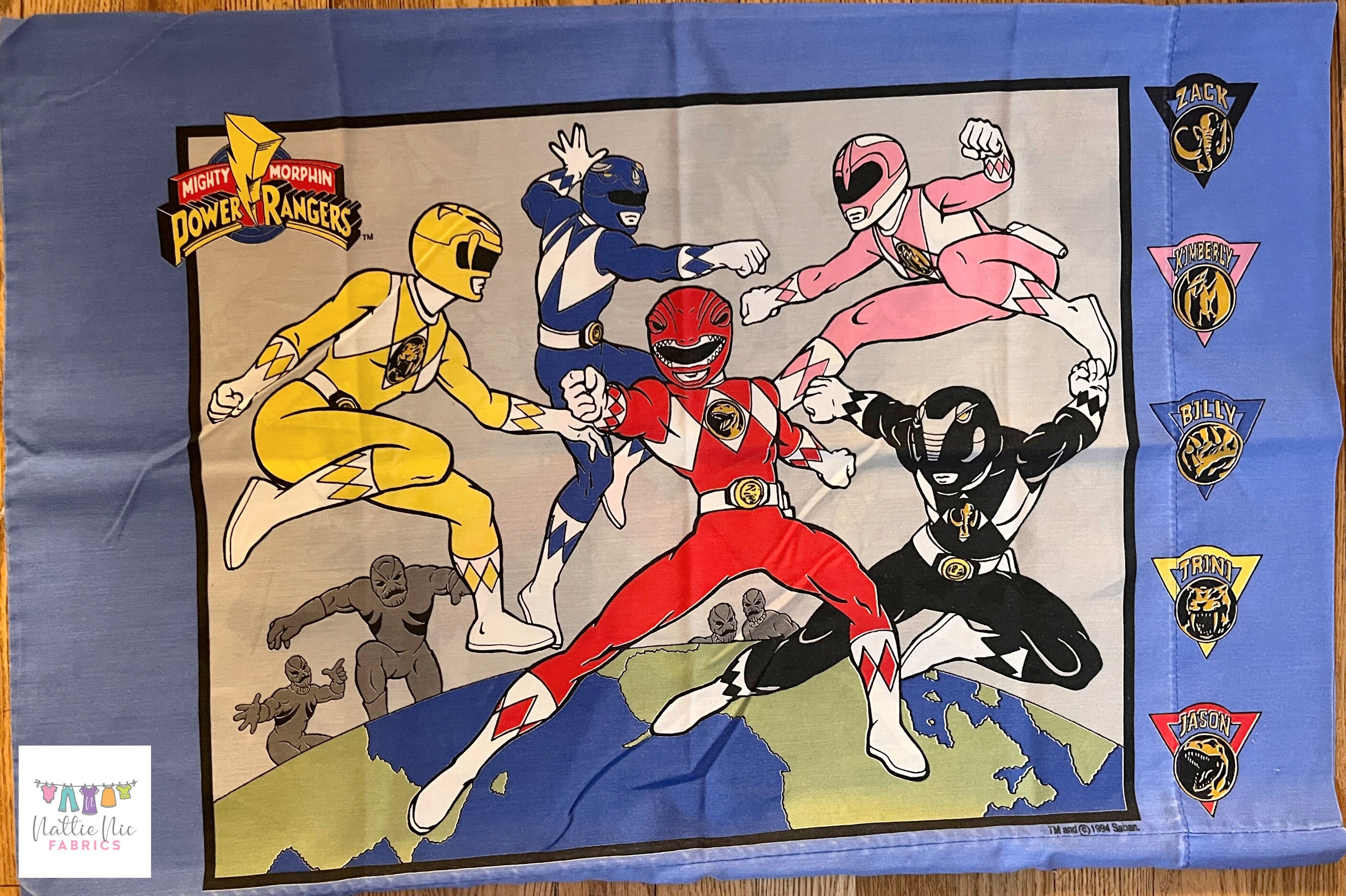Vintage Mighty Morphin Power Rangers Pillowcase, 1994, Springs - Etsy ...