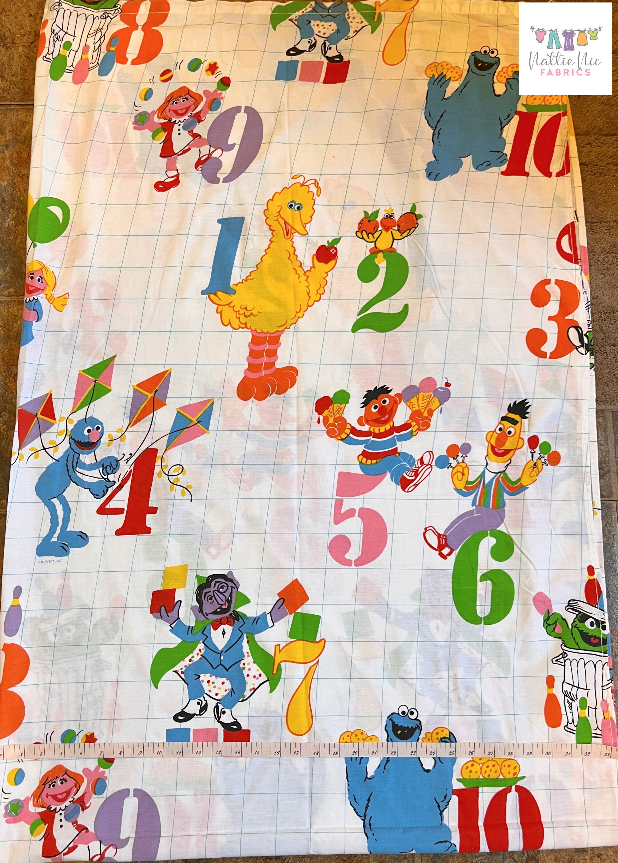 Twin Vintage Sesame Street Set With Numbers, JP Stevens - Etsy