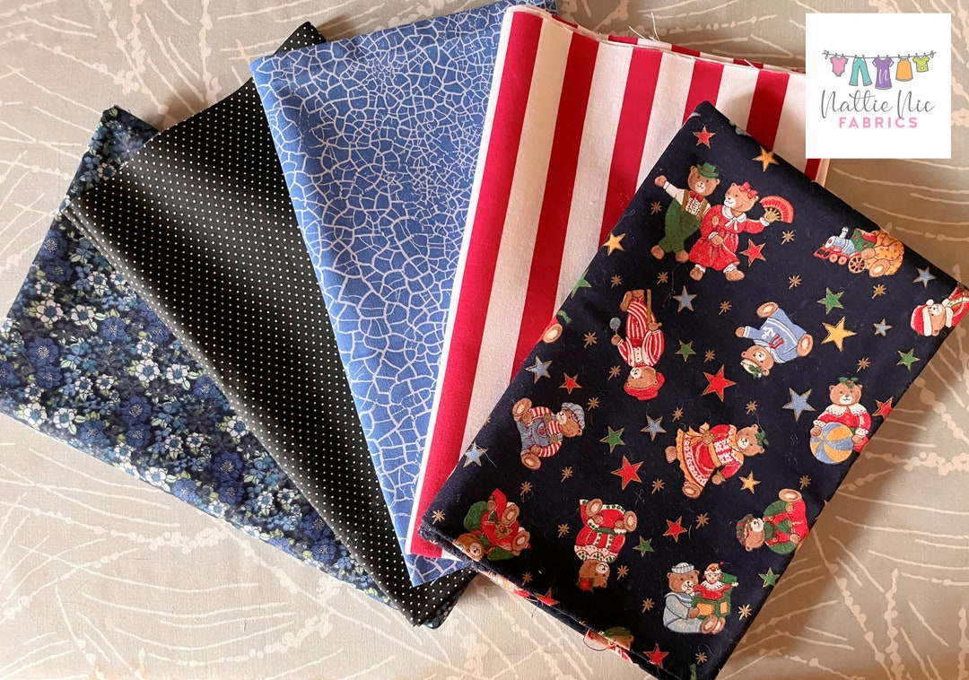 Teddy Bear Fat Quarter Set - Etsy