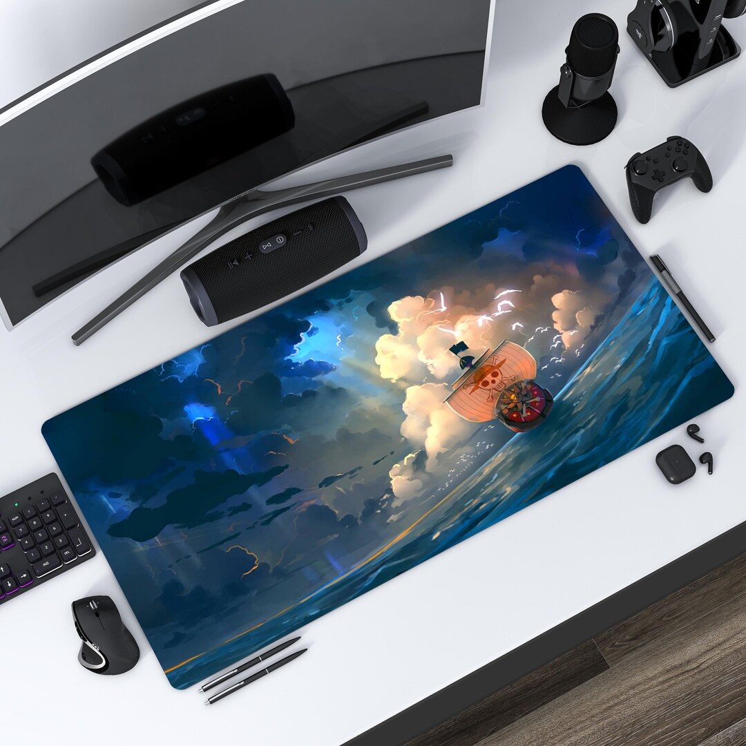 The Thousand Sunny Desk Mat, One Piece Luffy Mousepad, Magic the ...