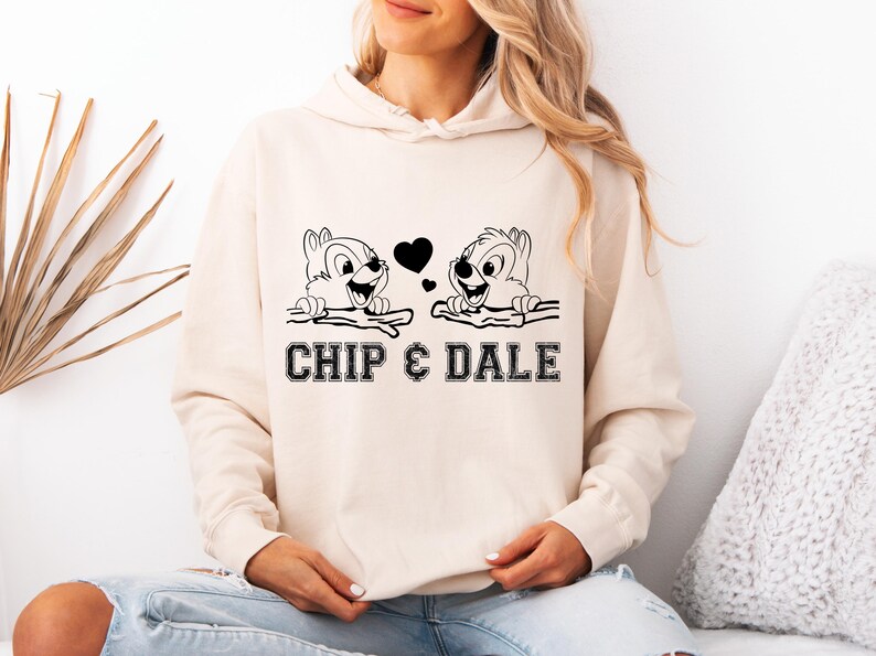 Chip & Dale SVG File, Chipmunk Letterman PNG, Chip and Dale Iron on ...