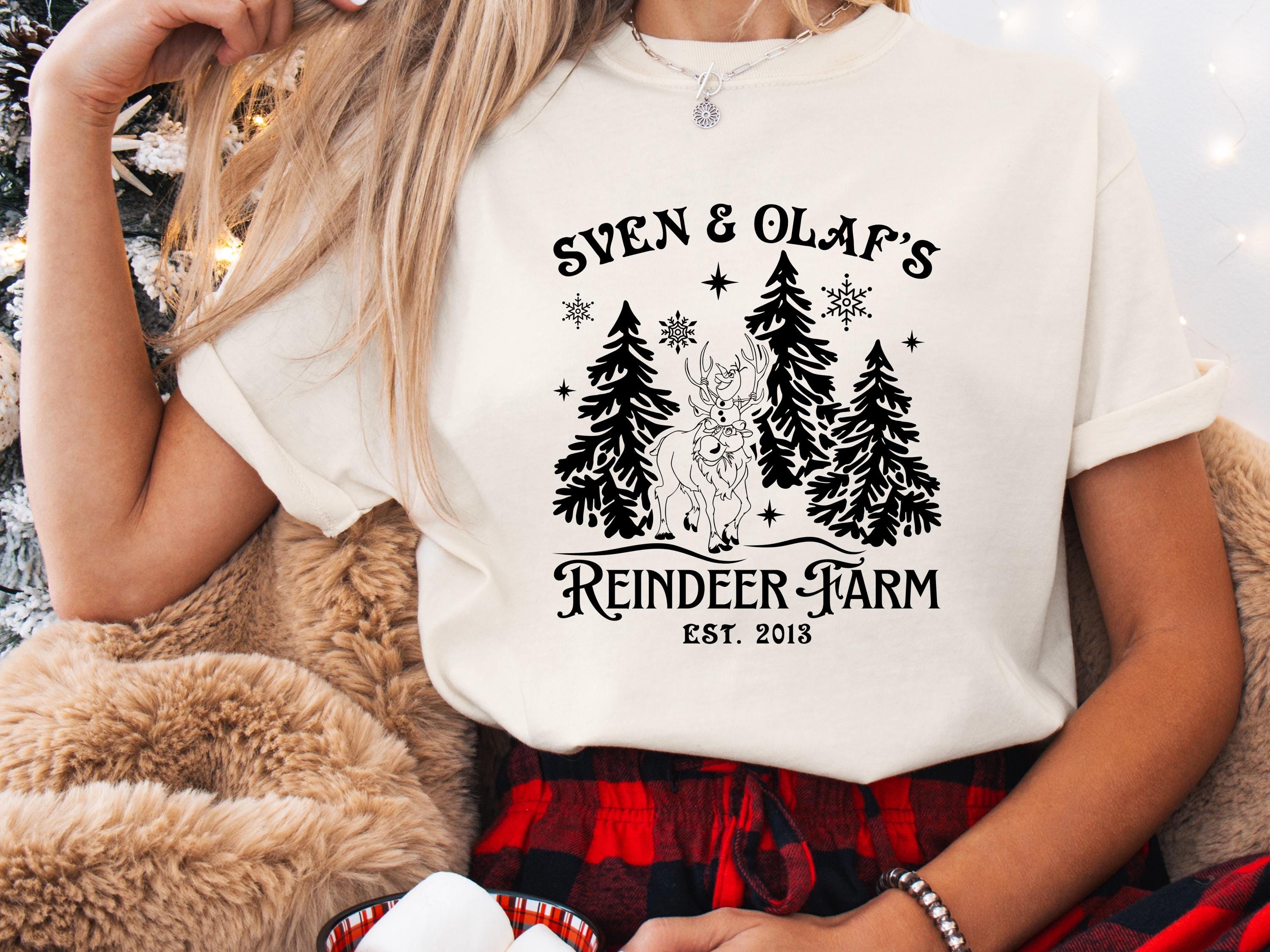 Sven and Olaf's Reindeer Farm SVG, Christmas Frozen Tshirt Design ...