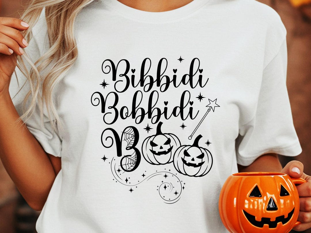 Bibbidi Bobbidi Boo Halloween SVG: Princess Spooky Party Design ...