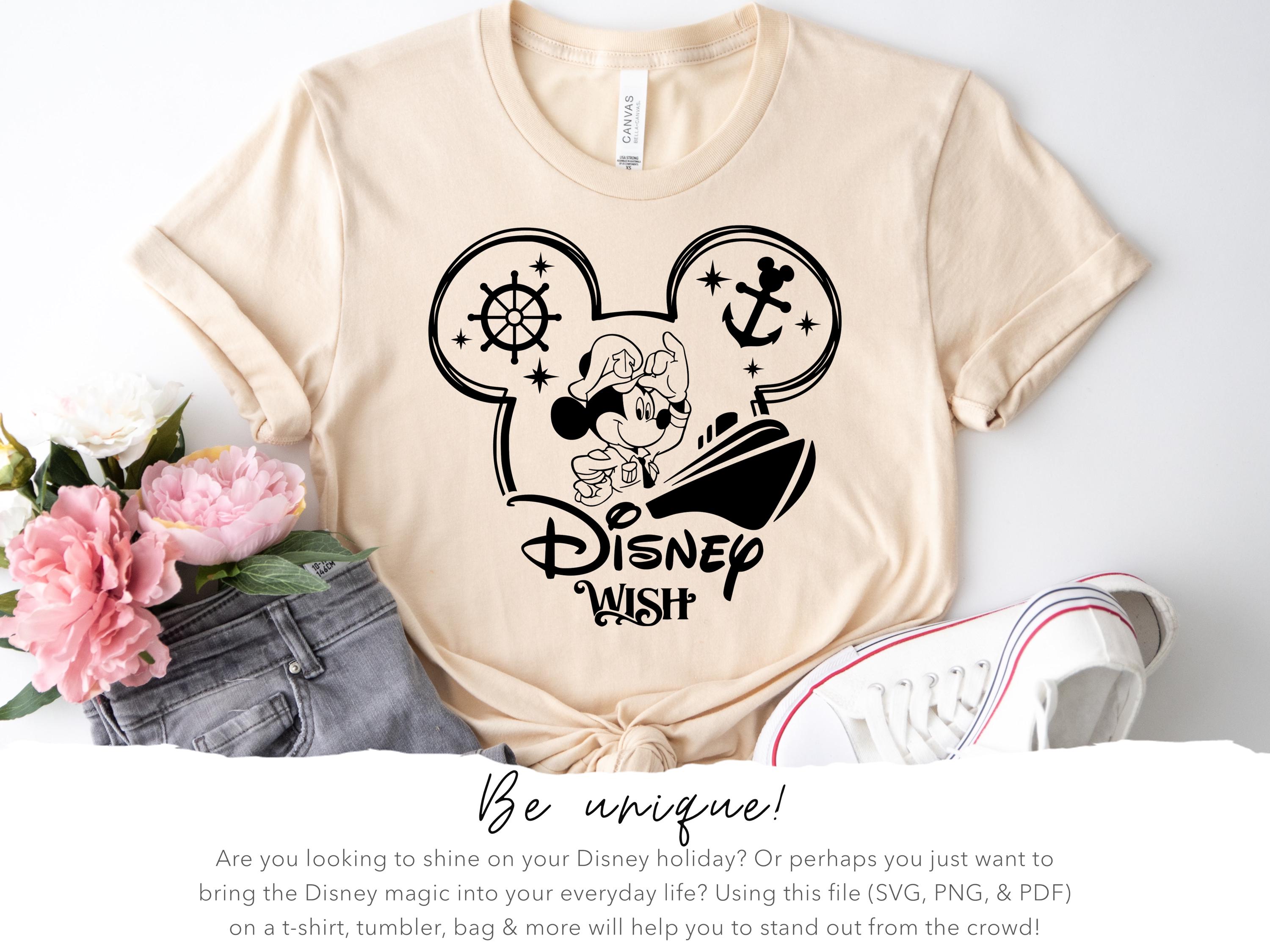 DCL Wish Cruise Ship SVG Png File for Cricut Vinyl, His & Hers DIY ...