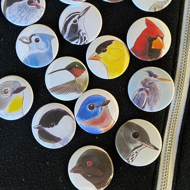 Bird Enamel Pin - Etsy