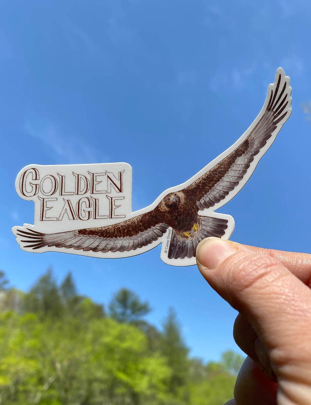 Golden Eagle - Sticker - Etsy
