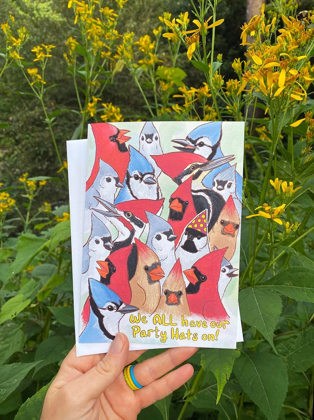 Party Hats - Birthday Card - Etsy