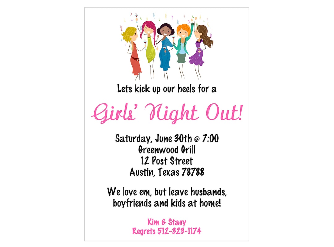 Girls Night Out Invitation - Etsy