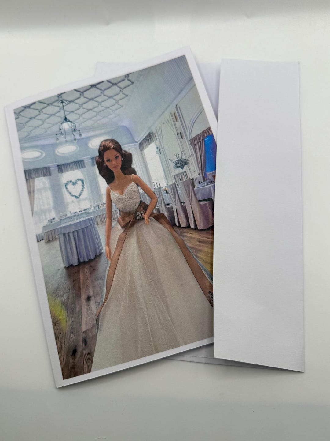 New Barbie as Monique Lhuillier Bride Greeting Card 5" by 7" W/envelope ...