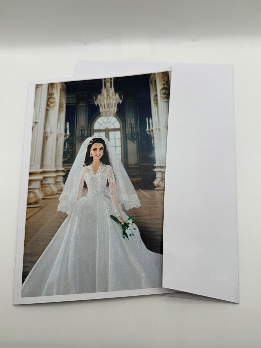 New Barbie as the Bride Princess Kate Middleton Greeting Card 5"x7" W ...