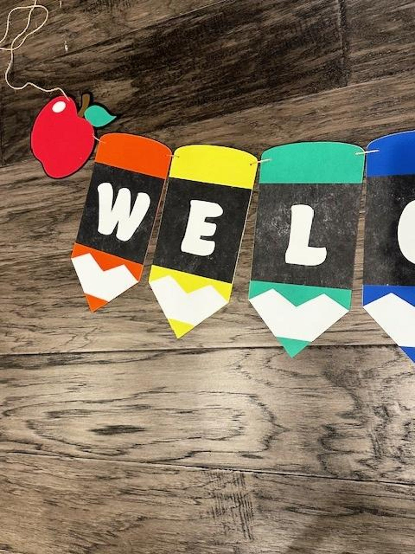 Welcome Banner, Colored Pencil - Etsy