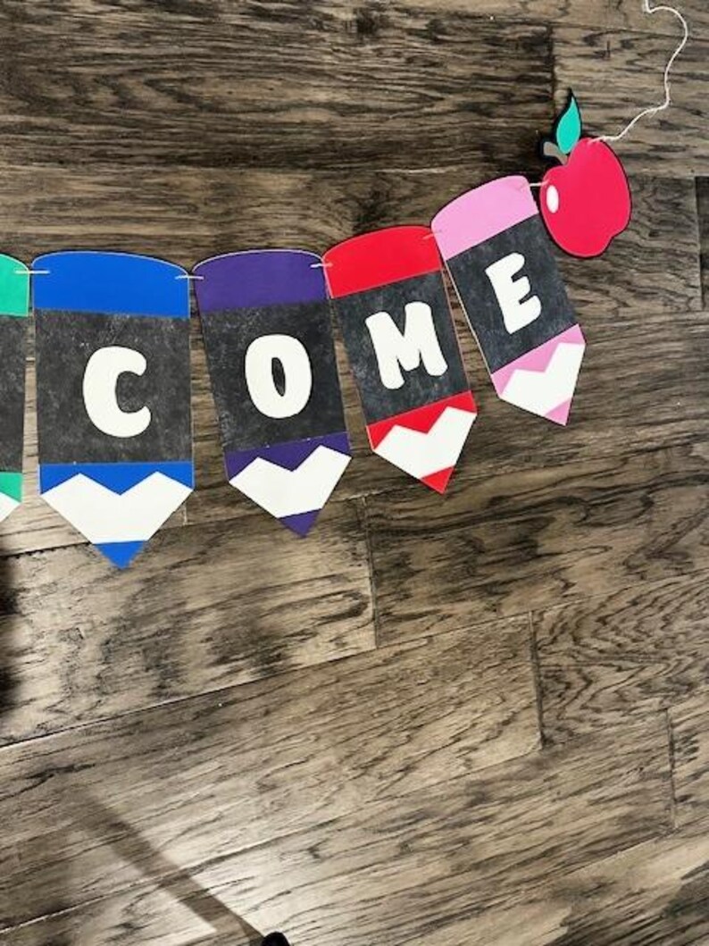 Welcome Banner, Colored Pencil - Etsy