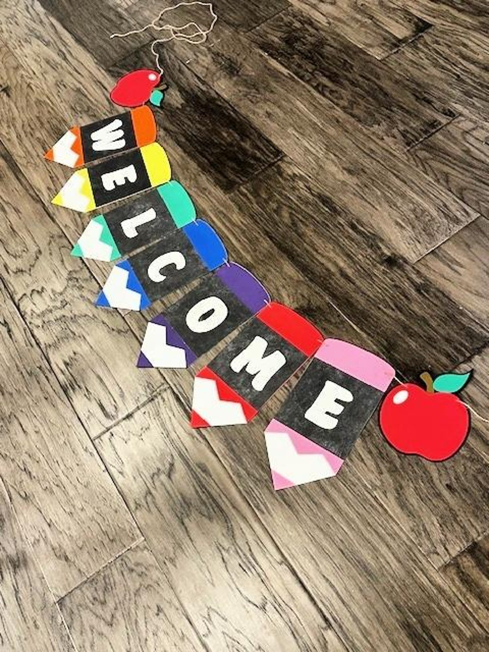 Welcome Banner, Colored Pencil - Etsy