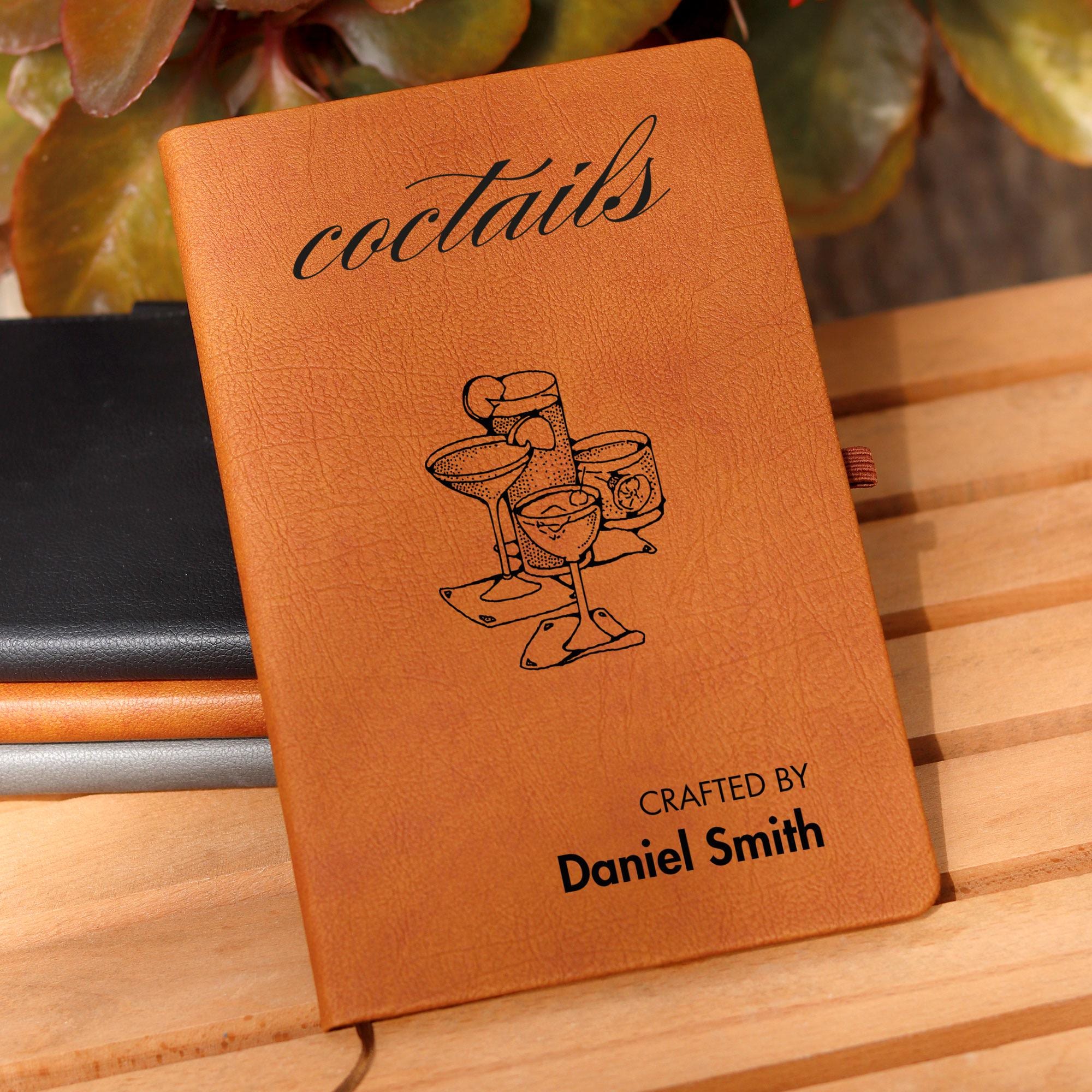 Cocktail Recipe Book, Bar Recipe Book, Bartender, Mixologist Journal ...