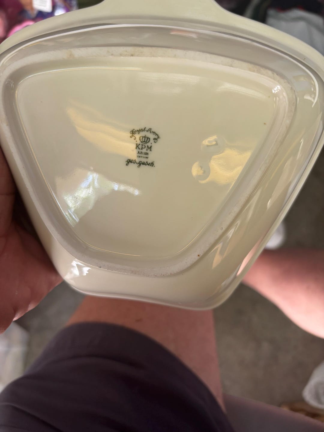 Royal Ivory KPM Serving Dishes. 2 Serving Dishes 8 and 10 Inches in ...