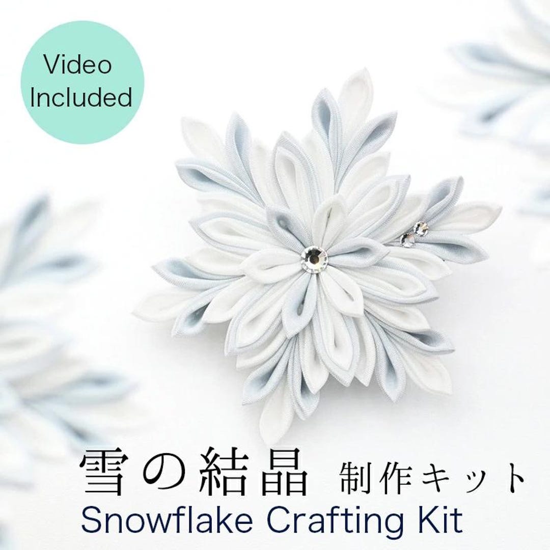 Snowflake Craft Kit With Video Tutorial – Complete Tsumami Zaiku Set ...