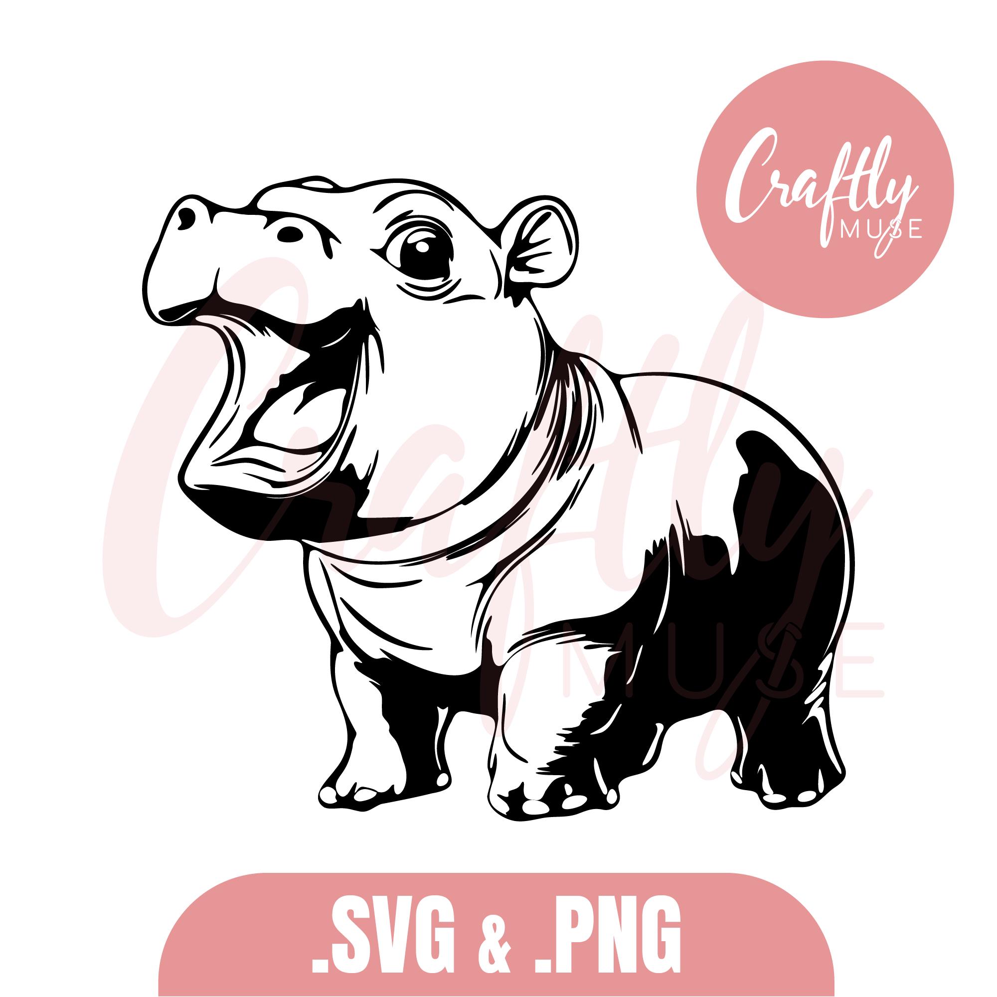 Pygmy Hippo Moo Deng, Hippo Moo Deng SVG Bundle, Pygmy Hippo Svg, Pygmy ...