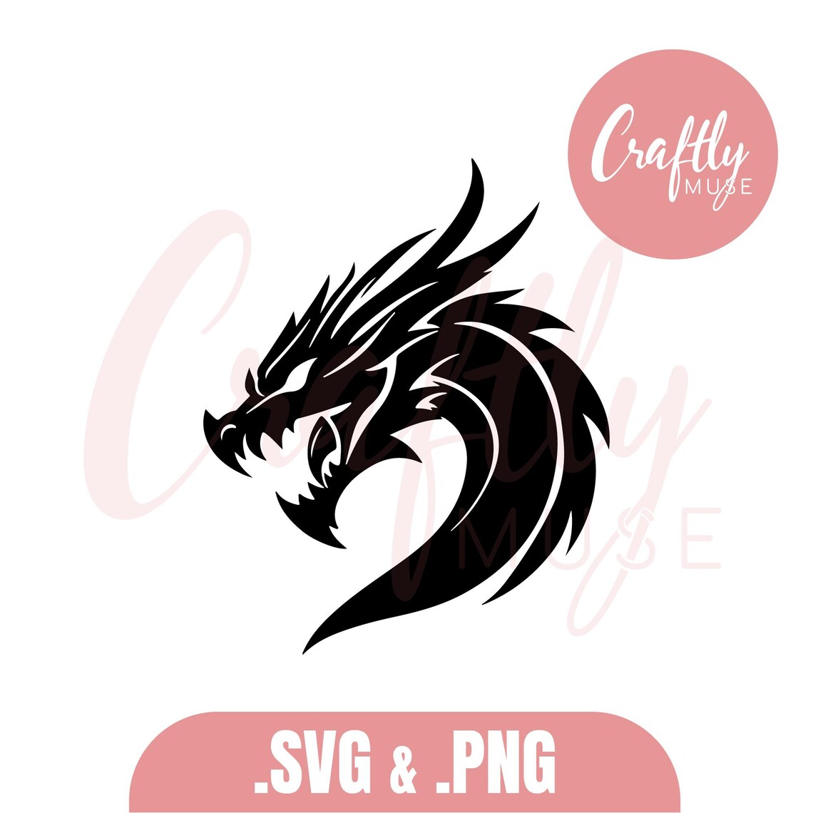 Dragon Svg, Dragon Face Svg, Dragon Head Svg, Dragon Silhouette, Dragon ...