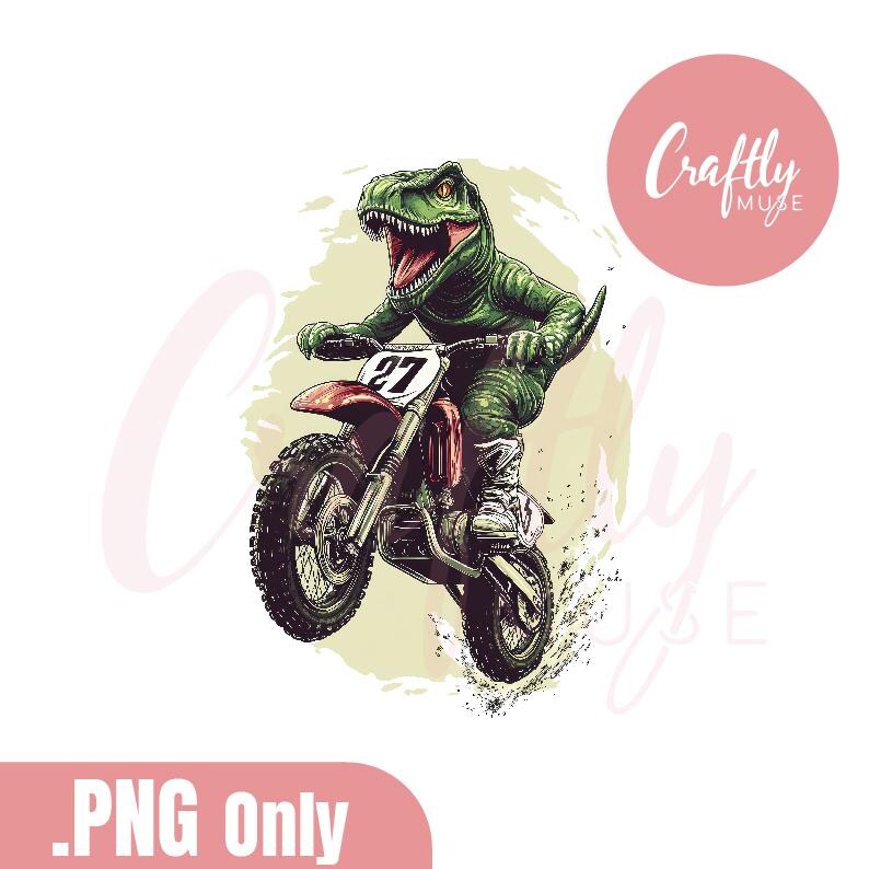 Cool T-rex Ride Motocross PNG | T-rex Png | Dinosaur Dirt Bike ...