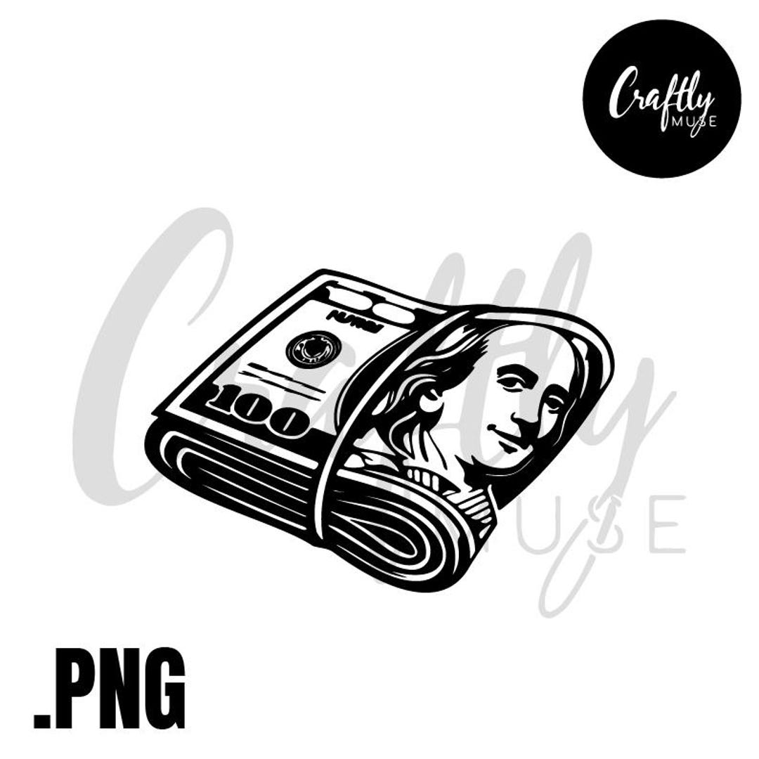 Money SVG PNG – Dollar Sign Clipart, Cash Stack Silhouette, Financial ...