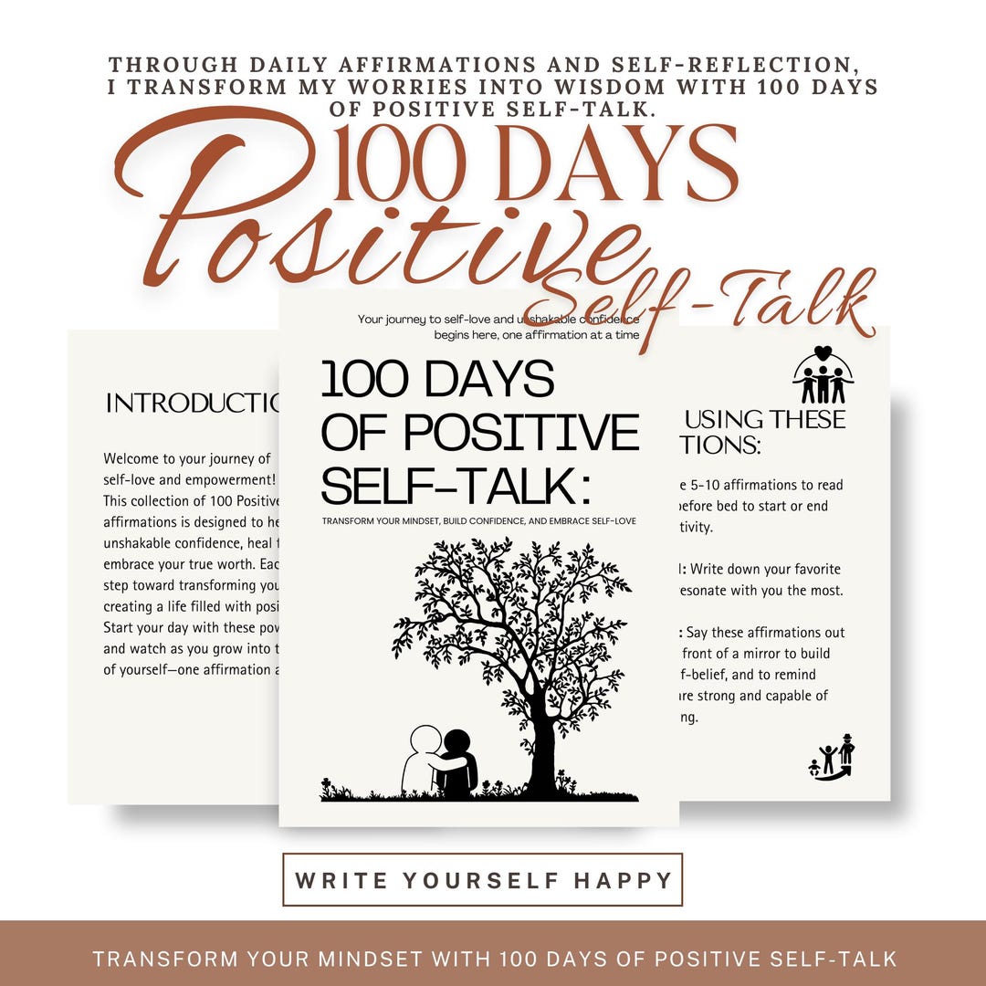 100 Days of Self-love Affirmations: Printable Positive Self-talk (PDF ...
