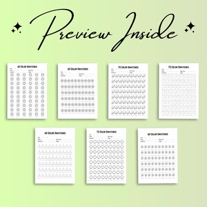 Crystal & Botanical Color Swatch Chart (printable PDF) - Etsy