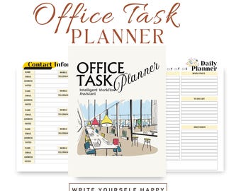Office Task Planner: Daily Productivity, Minimalist Design (PDF) - Etsy