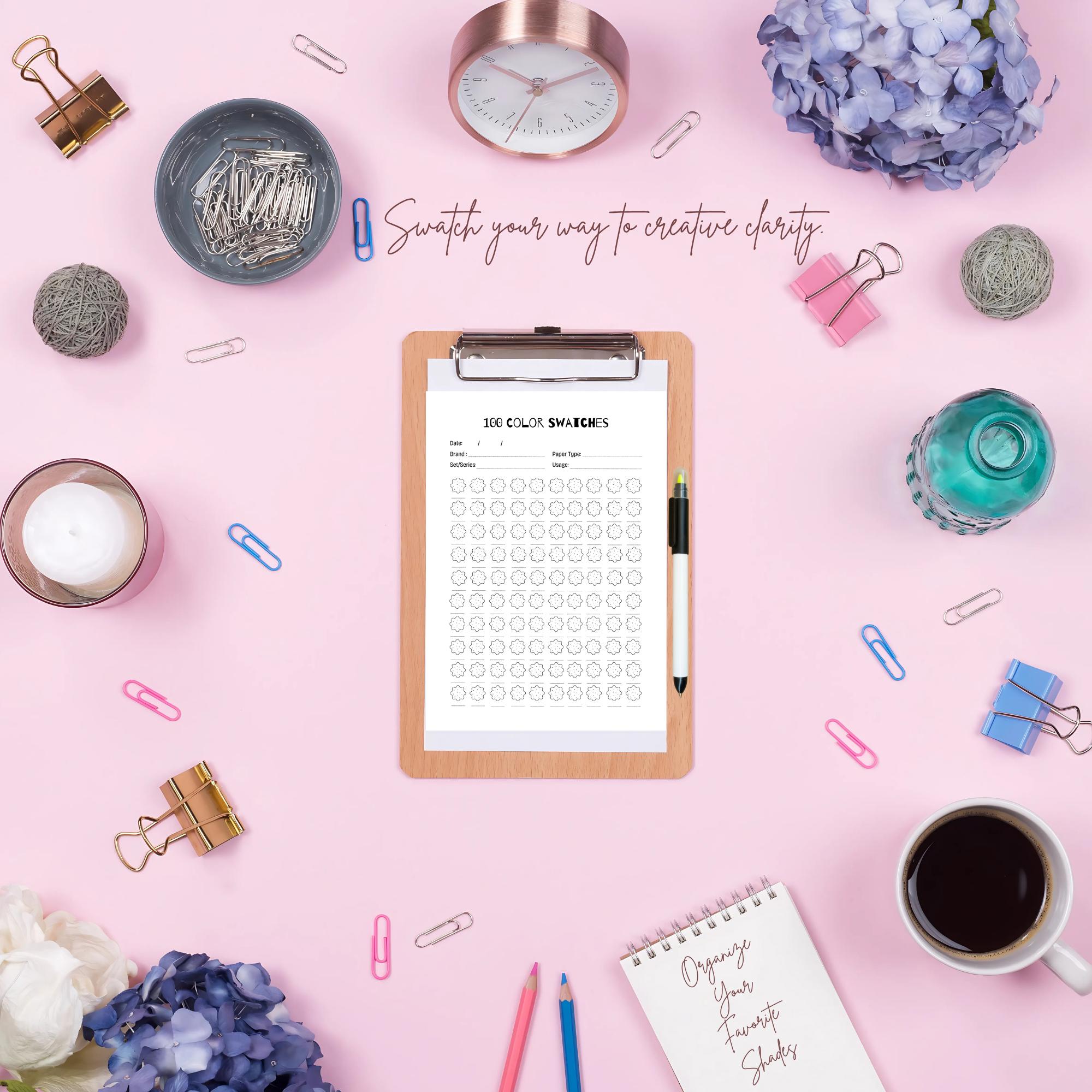 100-color Swatch Chart: 15 Unique Designs (digital Download) - Etsy