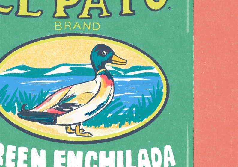 El Pato Can Art Print Duck Wall Art Pop Art Poster Illustrated ...