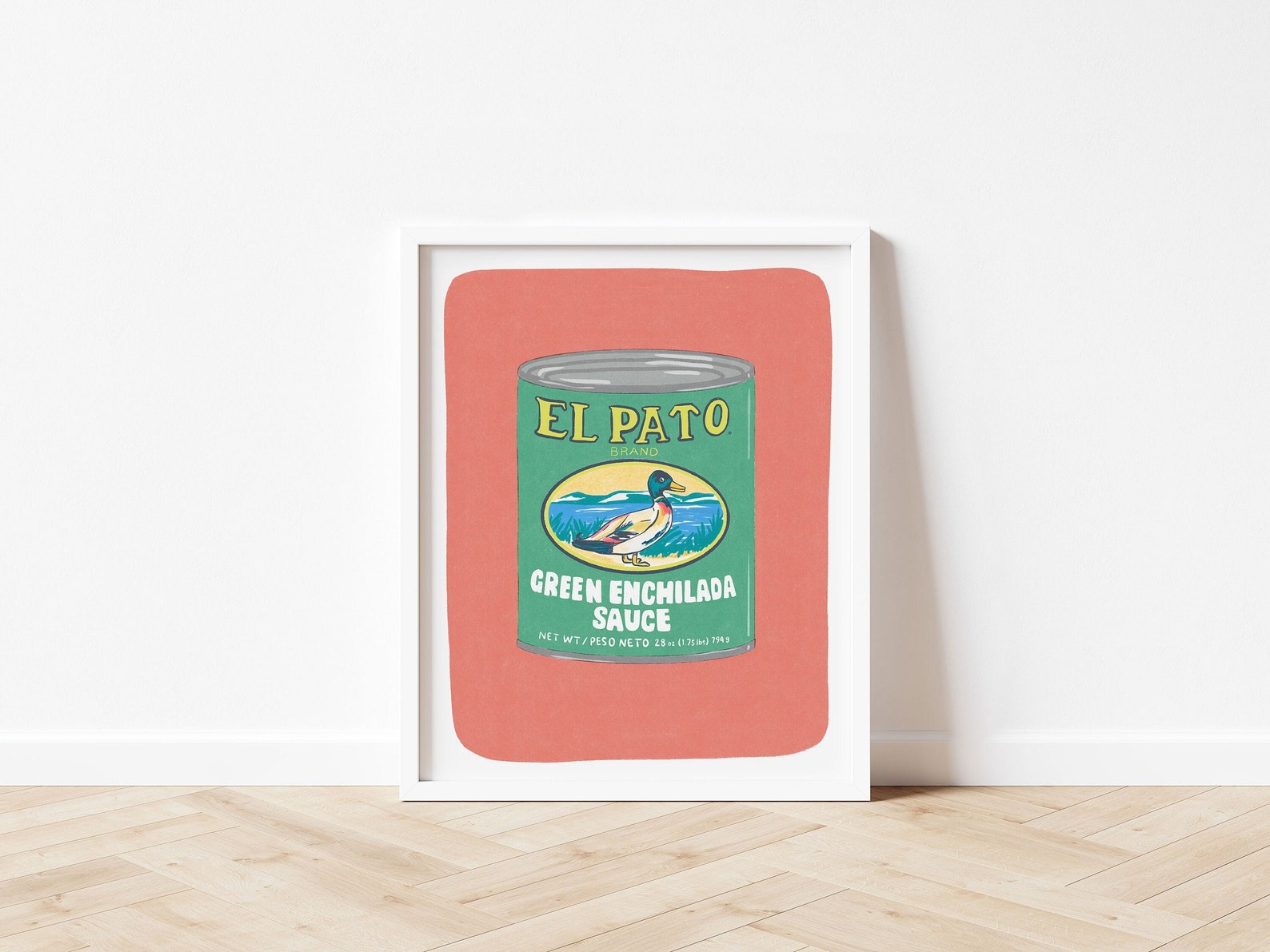 El Pato Can Art Print Duck Wall Art Pop Art Poster Illustrated ...