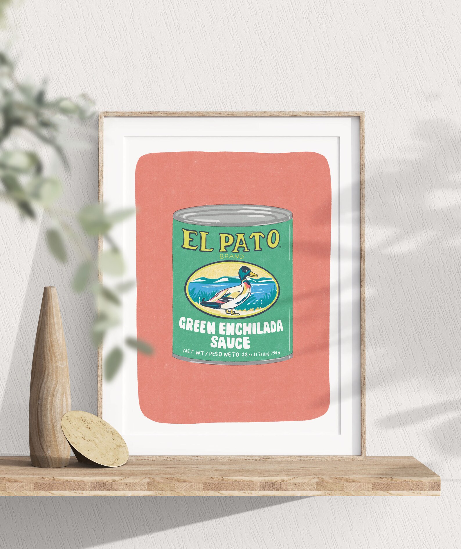 El Pato Can Art Print Duck Wall Art Pop Art Poster Illustrated ...