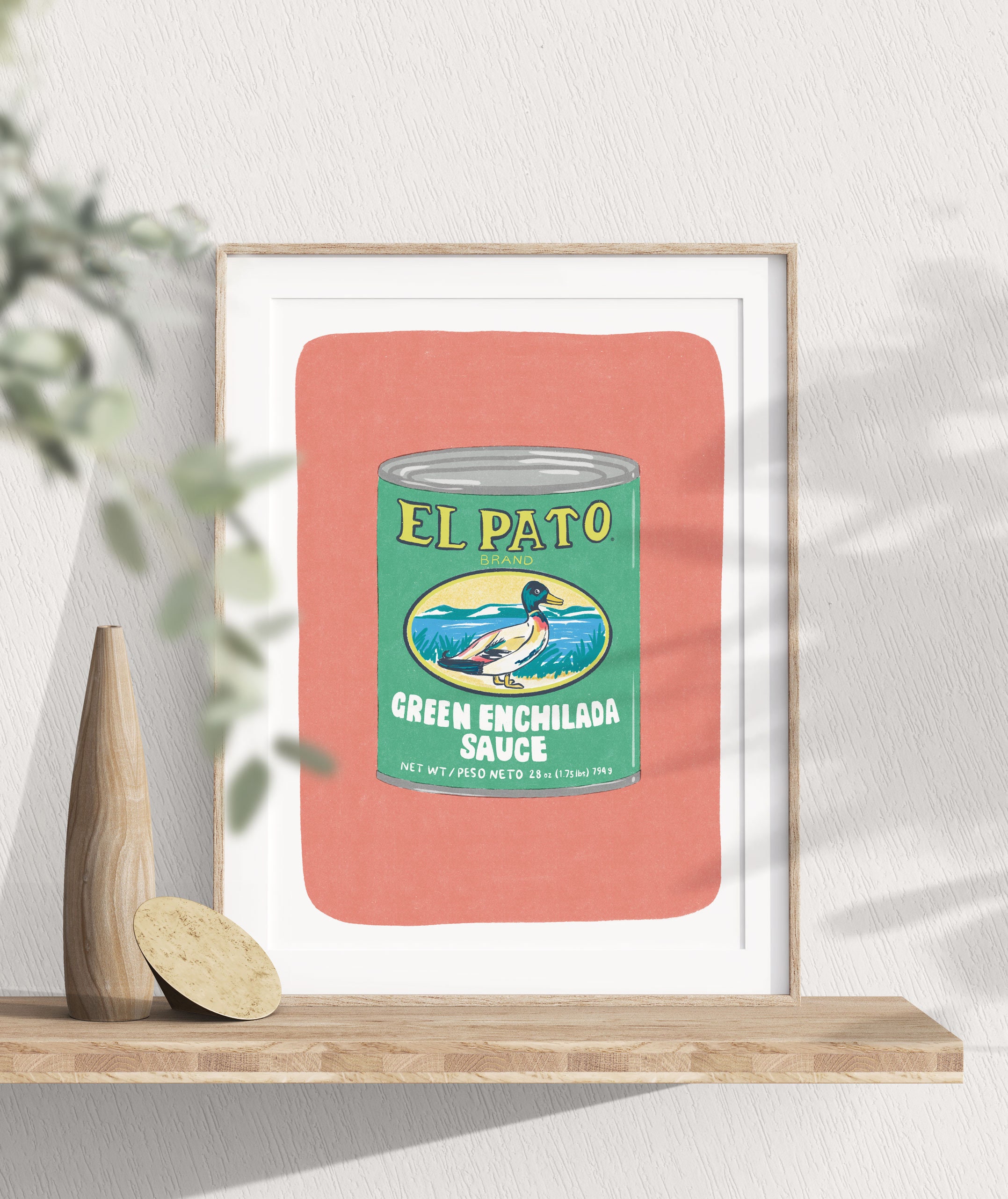 El Pato Can Art Print Duck Wall Art Pop Art Poster Illustrated ...