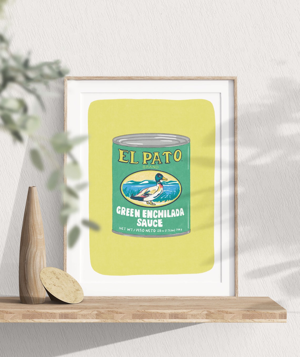 El Pato Can Art Print: Illustrated Kitchen Decor - Etsy