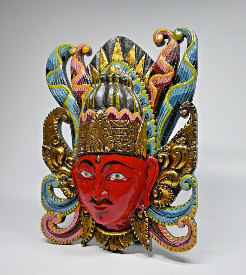 A Red Rama Wall Panel, Home or Temple Decor - Etsy