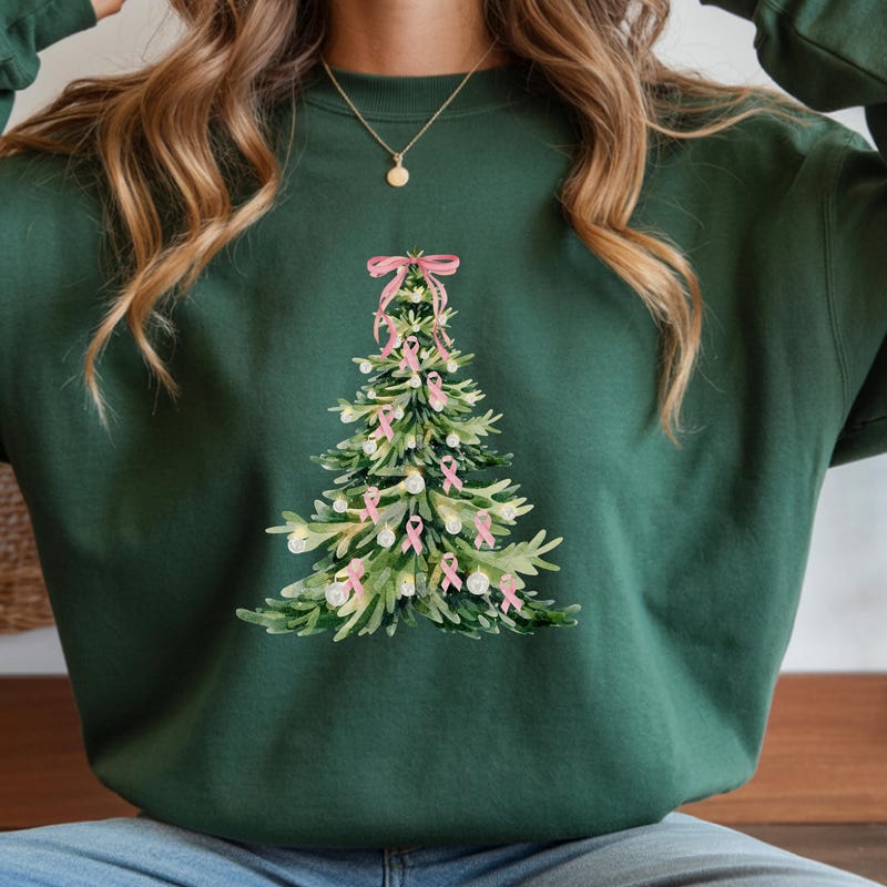 Xmas Breast Cancer Shirt - Etsy