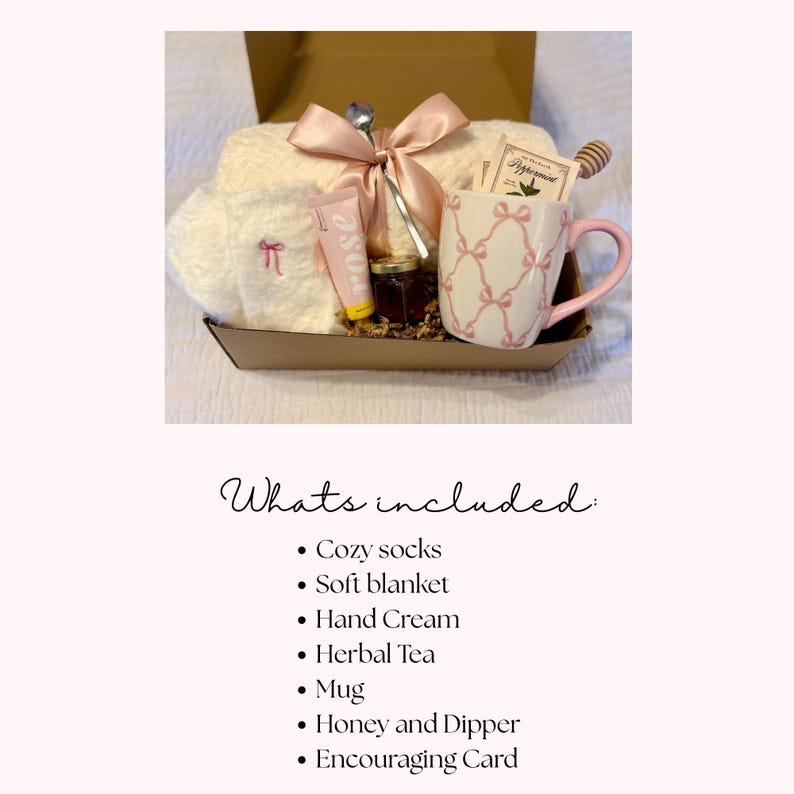 Breast Cancer Comfort Gift Box, Healing and Recovery Care Package for ...