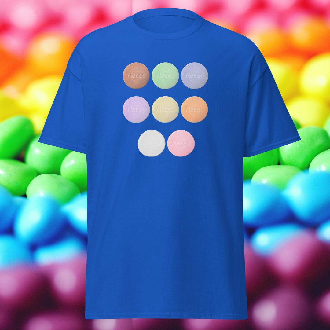 Necco Wafers Variety T-shirt – Classic Chalky Candy Lover’s Variety ...