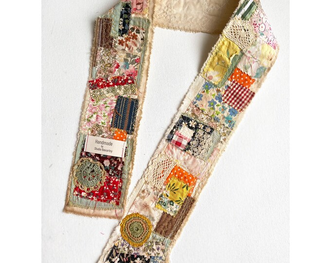 Handmade Fabric Snippet Roll: Vintage & Modern Textile Art - Etsy