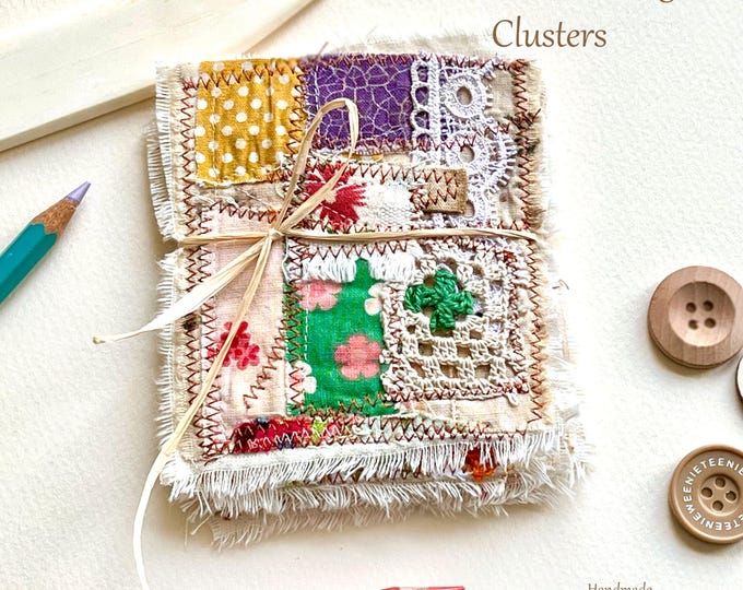 Fabric Clusters | Handmade Journal Embellishments | Lace, Linen ...