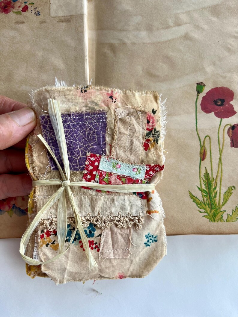 Large Textile Art Clusters, 10 Pieces Set Size Between 3''x 4''/ 3'' X ...