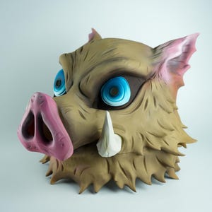 Inosuke Mask - Demon Cosplay Helmet - Anime Cosplay Helmet - Etsy