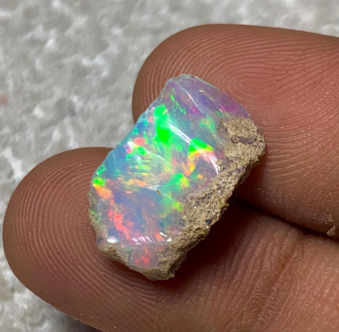 Untreated Ethiopian Welo Fire Opal Large Rough Loose Gemstone Natural ...