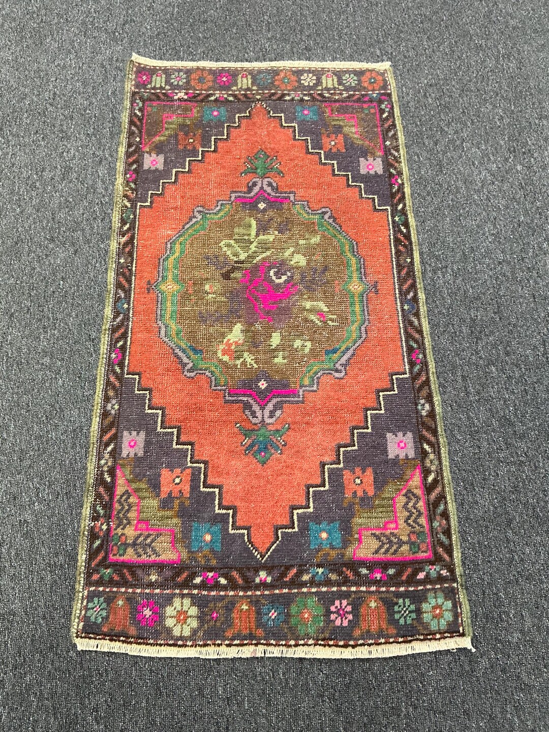 2x4 Rug, 2x4 Small Rugs , 2x4 Turkish Rugs, Pastel Vintage Rugs, Blue ...