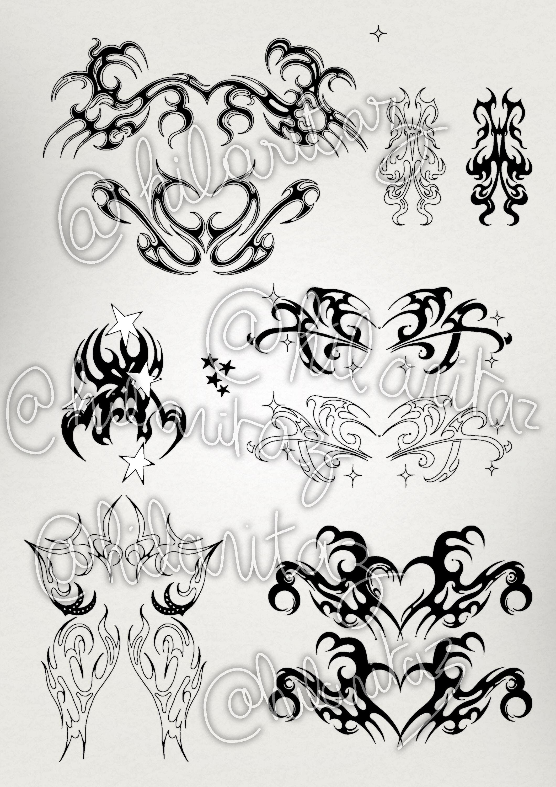 Flash Tattoo, Tatoo Flash, Tattoo Design, Flash, Drawing - Etsy